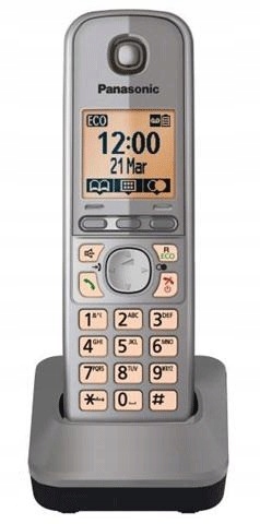 Bezprzewodowy telefon stacjonarny Panasonic KX-TGA672EX srebrny
