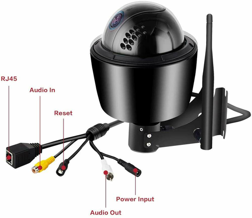 Kamera monitoring IP ZILNK 1080P PoE zewnętrzna PTZ SD IP65