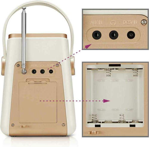 Mini radio cyfrowe UEME Bluetooth budzik DAB+ DAB FM