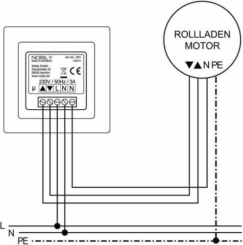 Programator czasowy sterownik rolet NOBILY ZS1