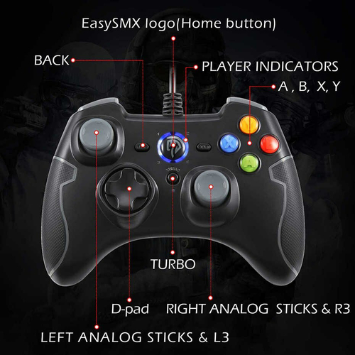 Przewodowy kontroler pad EasySMX ESM-9100