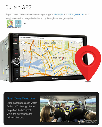 Radio nawigacja 2din do każdego samochodu GPS USB SD ekran dotykowy