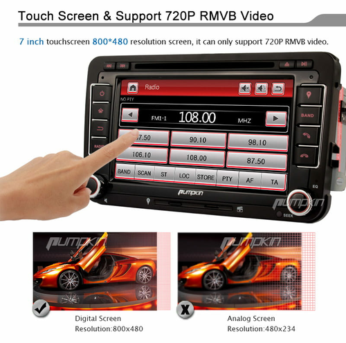 Radio nawigacja VW Passat 2din GPS USB SD ekran dotykowy