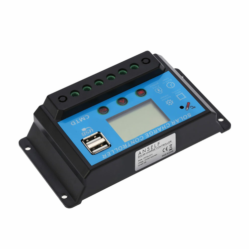 Regulator ładowania słonecznego solarny Anself 10A 12V/24V PWM