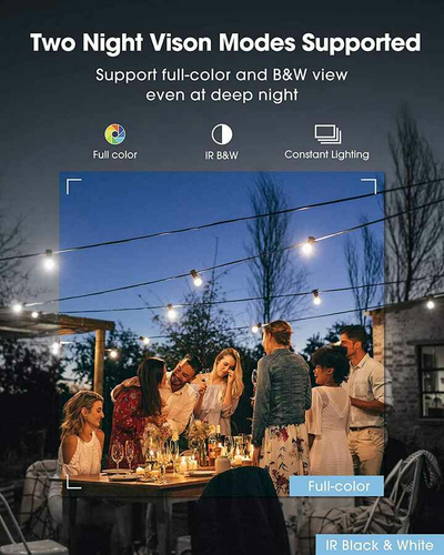 Zewnetrzna kamera tubowa Homeviz 2K WiFi CCTV IP66 OB10